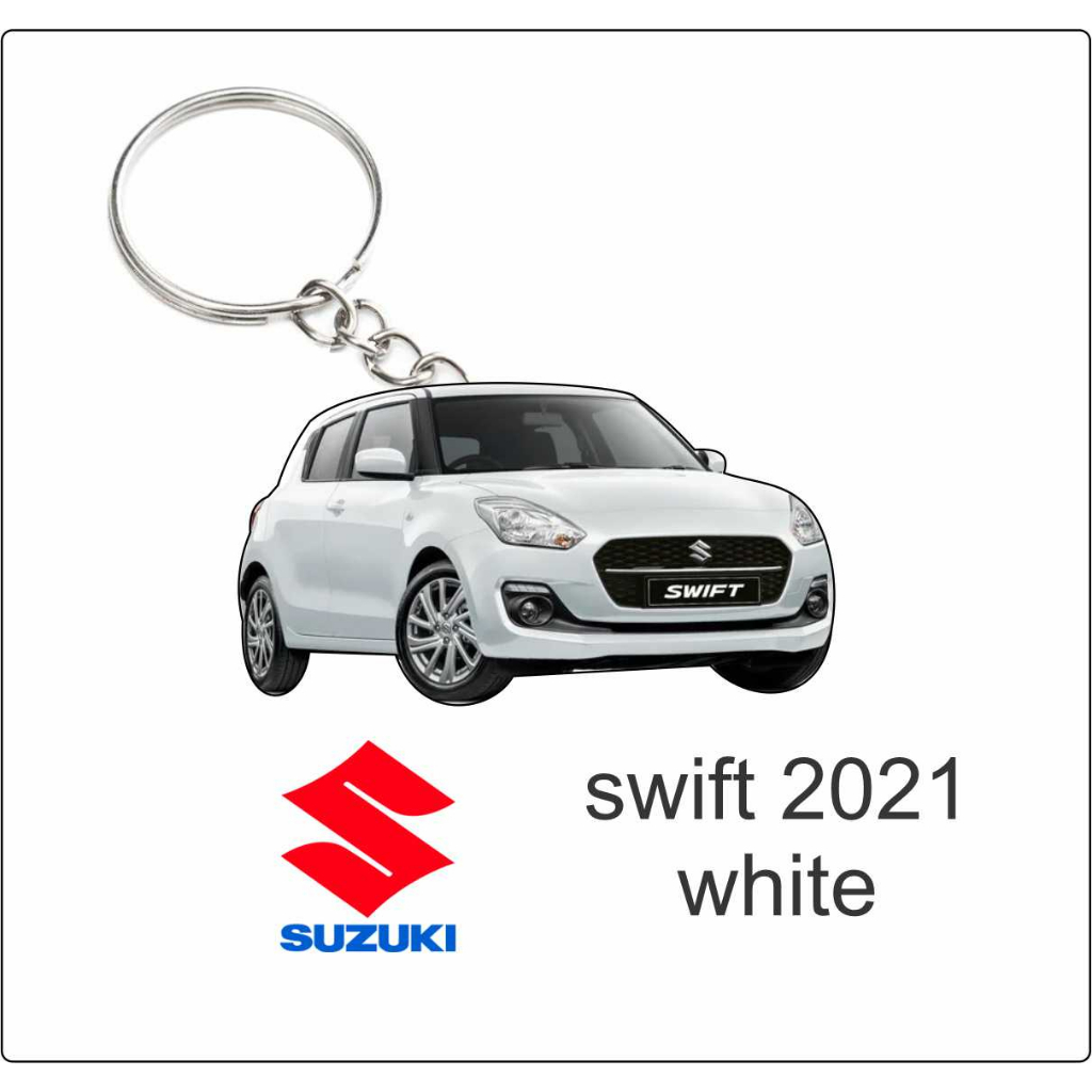 suzuki swift 2021 white keychain 2d | Shopee Malaysia