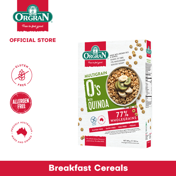 Orgran Gluten Free Multigrain O's with Quinoa Cereal (300g) | Shopee ...