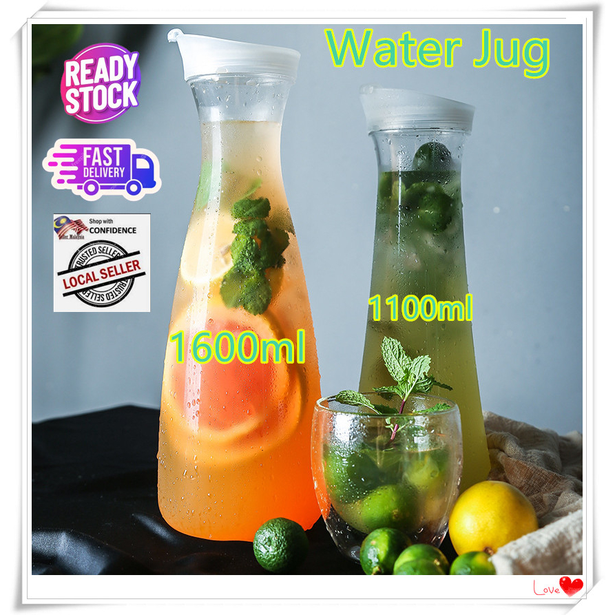 PC Water Pitcher Jug iced Tea Water Jug Cold Water Juice Beverage ...
