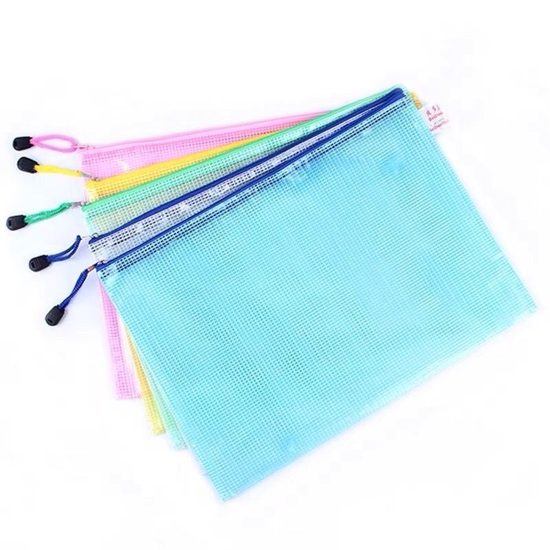 [ReadyStock] A4 Zip Bag Thick Student Waterproof Document Bag File ...