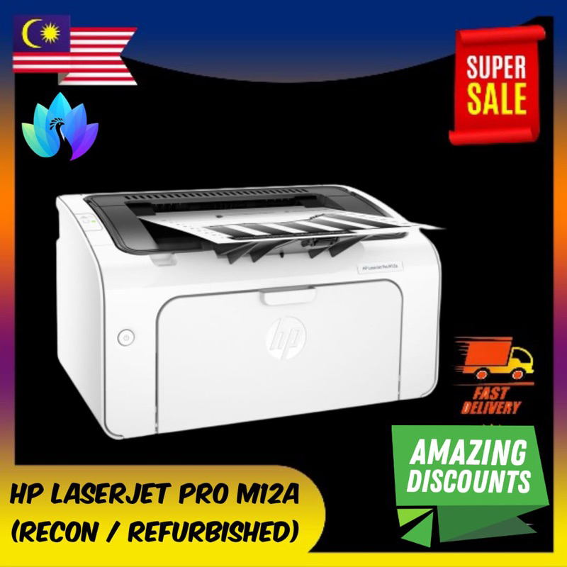 Hp laserjet pro m12a m12w (wifi) printer used (Refurbished) | Shopee ...