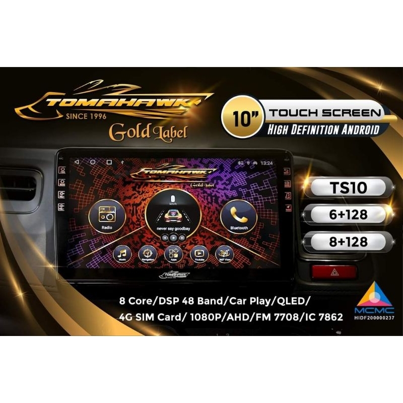 Tomahawk Gold Label Series TS10 360 Camera Android Car Player (9"/10") | Shopee Malaysia
