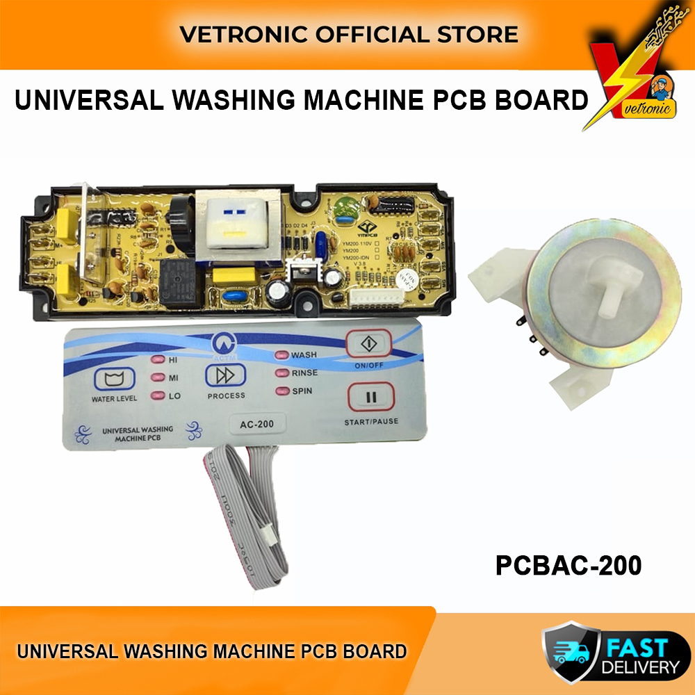 Universal Multi Washing Machine PCB AC-200 AC200 Power Board PCBoard ...