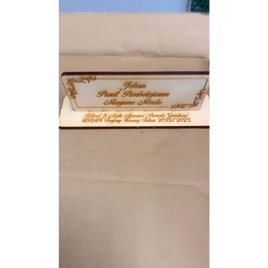 Table Stand Signage Wooden Signage Wooden Stand Signage Kayu Signage ...