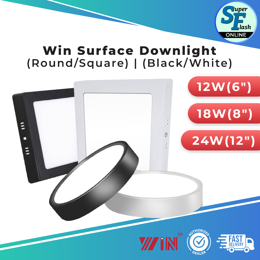 Brand WIN High Quality Surface Downlight (RD/SQ)12W 18W 24W Win LED ...