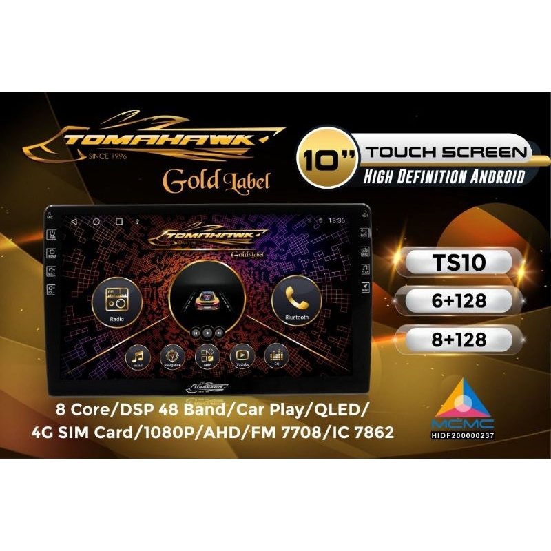 TOMAHAWK Gold Label Series Android Car Player (9"/10") TS10 | Shopee Malaysia
