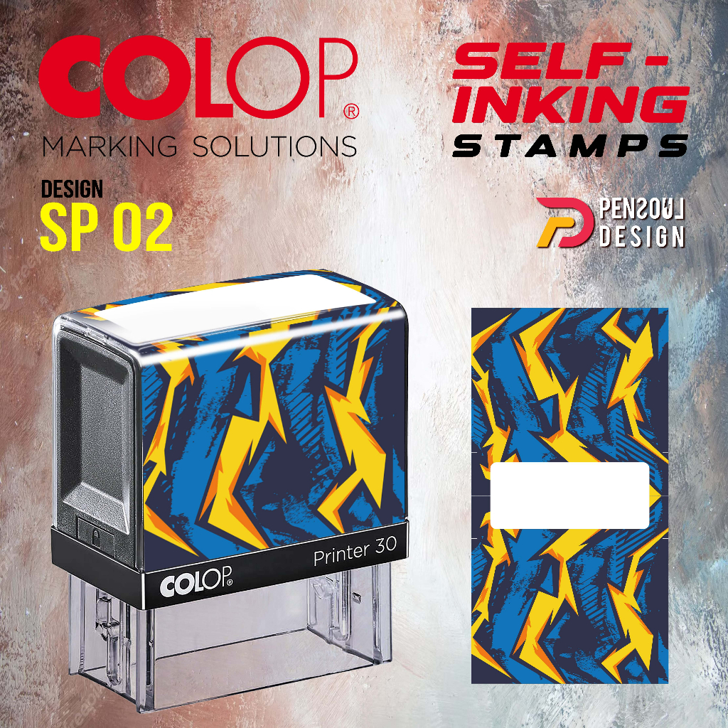 CUSTOM SPORT DESIGN COVER | COLOP PRINTER LINE - STANDARD STAMP | P30 | CUSTOM MADE SELF-INKING ...