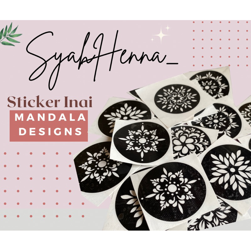 sticker inai MURAH RM3 ( MANDALA DESIGN ) | Shopee Malaysia