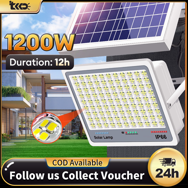 【Free Warranty】1500W Lampu Solar Light Outdoor Lighting LED Solar ...