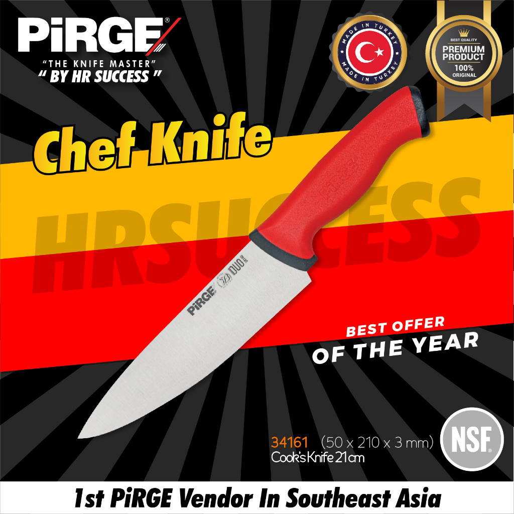 [Ready Stock] PIRGE Duo Chef Knife 21 cm - Pisau Turki - Pisau Sembelih ...
