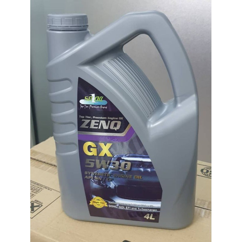 ZENQ 5W30 Engine Oil Lubricant API SN/CF (4L) [Free Sticker] | Shopee ...