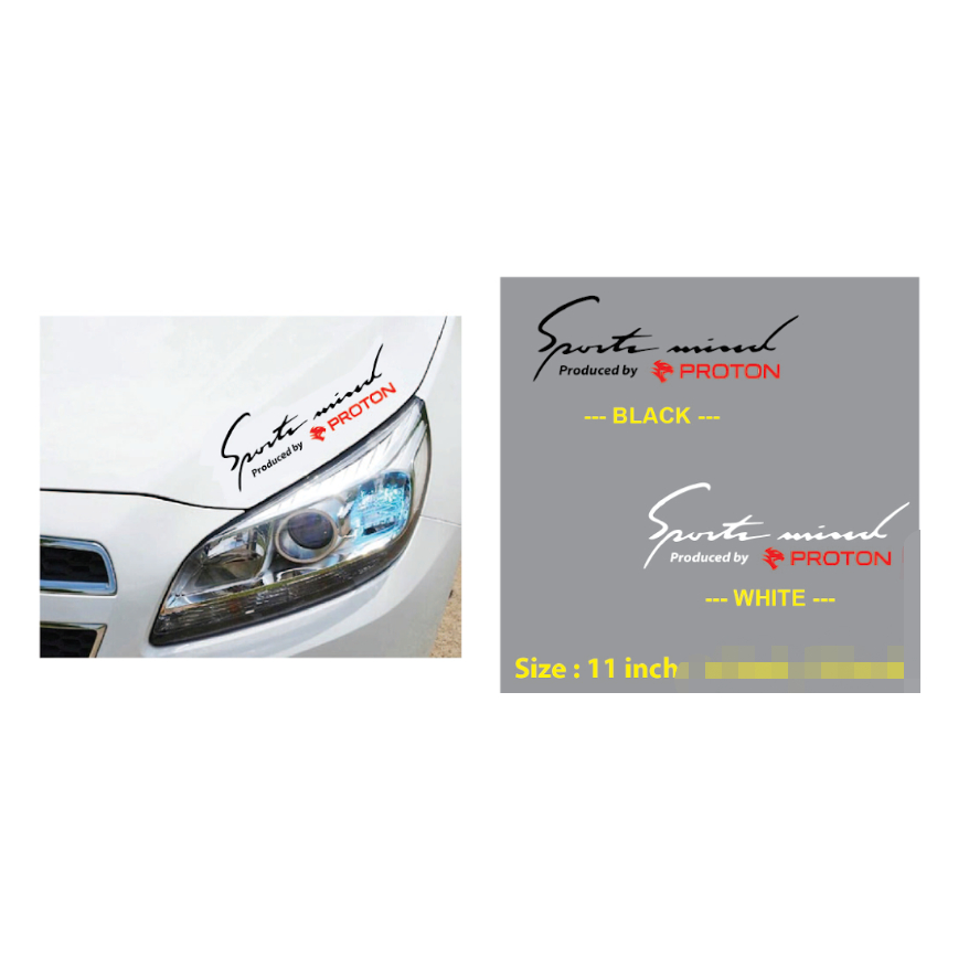 Sports Mind Letter Logo Decal Car Sticker light door bumper bonnet ...