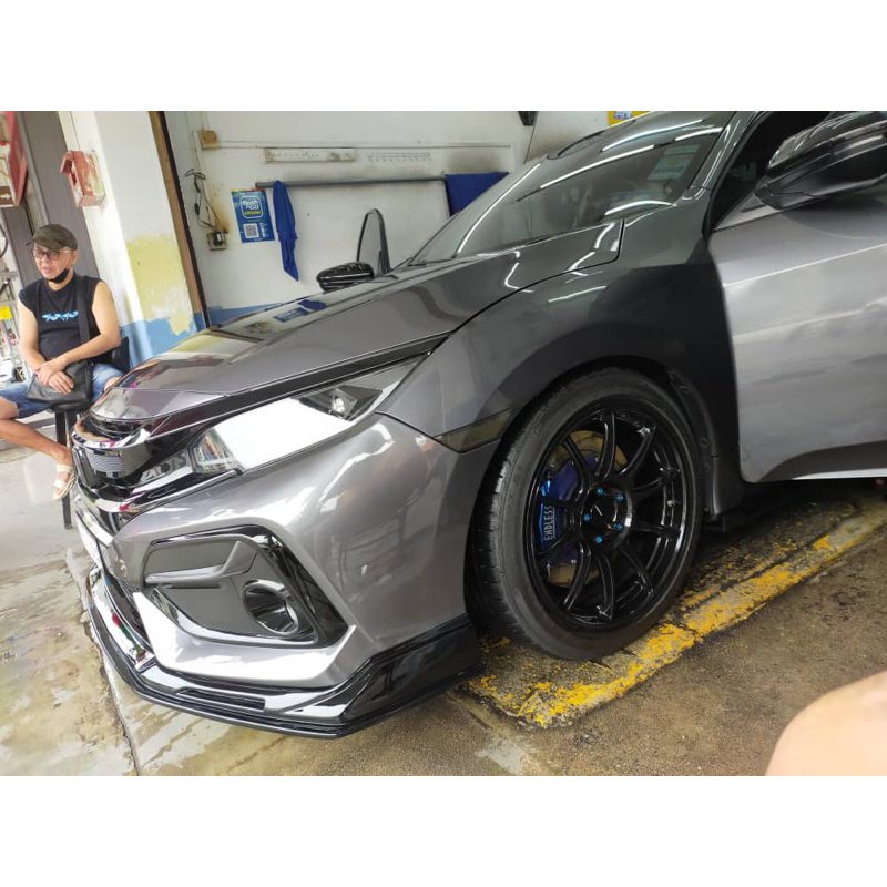Civic Fc Si Bumper Fk4 Fk7 Front Lips Lip Diffuser Double Layer Design ...