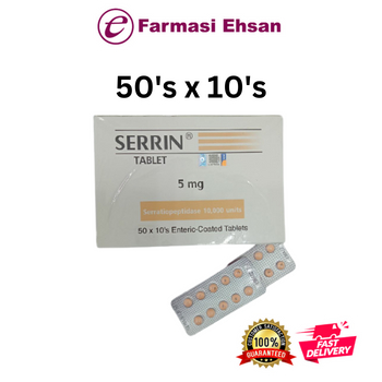 Serrin Tablets 5mg 50x10s [EXP Oct 2025] | Shopee Malaysia
