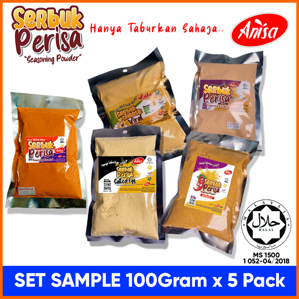 [PACK JIMAT- 100GM X 5 JENIS] SERBUK PERISA VIRAL (BBQ, HOT SPICY ...