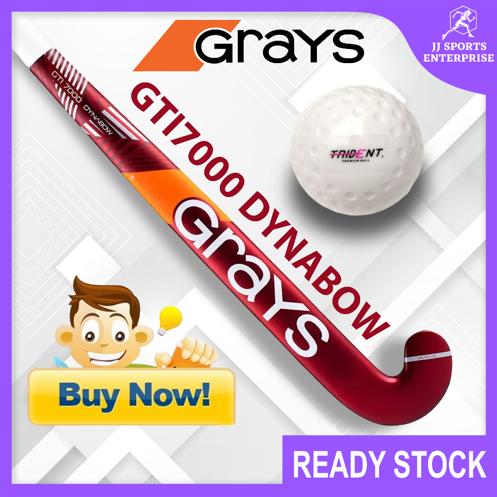 Grays GTI7000 GTI 7000 Dynabow Indoor Hockey Stick Kayu Hoki Trident ...
