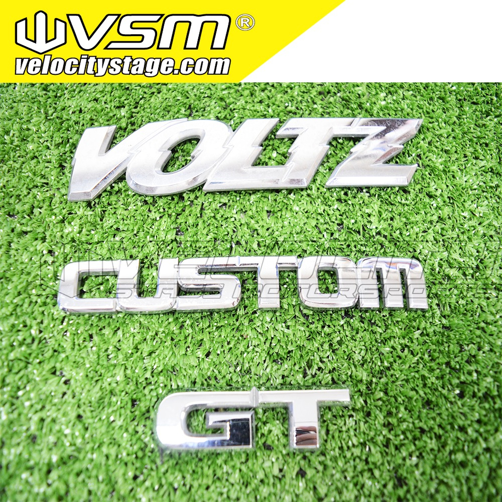 Ford Mustang GT CUSTOM VOLTZ Car Logo Emblem GT Rear Emblem | Shopee ...
