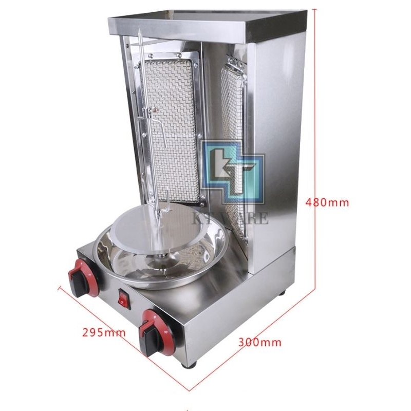 KT WARE Stainless Steel Kebab Machine 2 Burnner Commercial shawarma ...