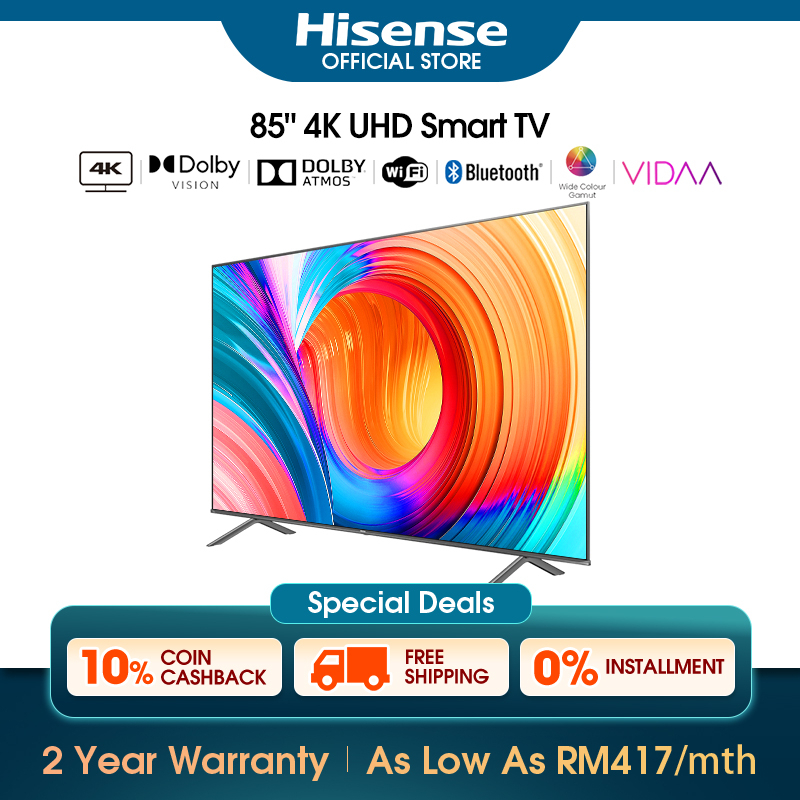 [FREE Installation] Hisense 4K UHD Smart TV 电视 (85") 85A7K | Shopee Malaysia