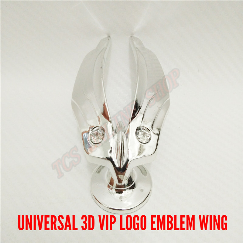 3D Emblem Car Logo Front Hood Ornament Car Cover Chrome Eagle Badge for Auto Car(wing) | Shopee ...
