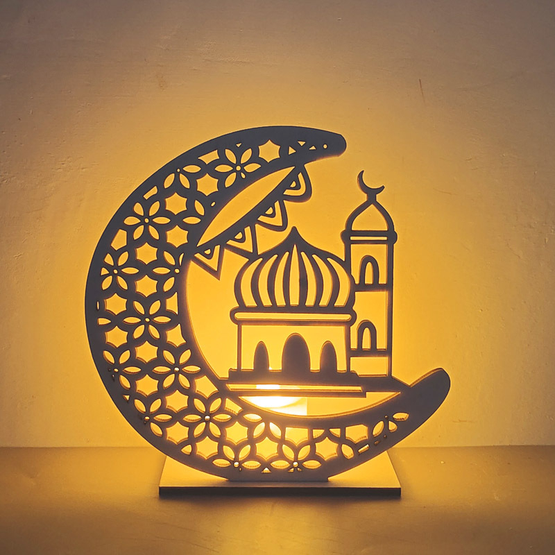 [M'sia] Hari Raya LED Light Wooden Ornament | Lampu Raya Deco Viral ...
