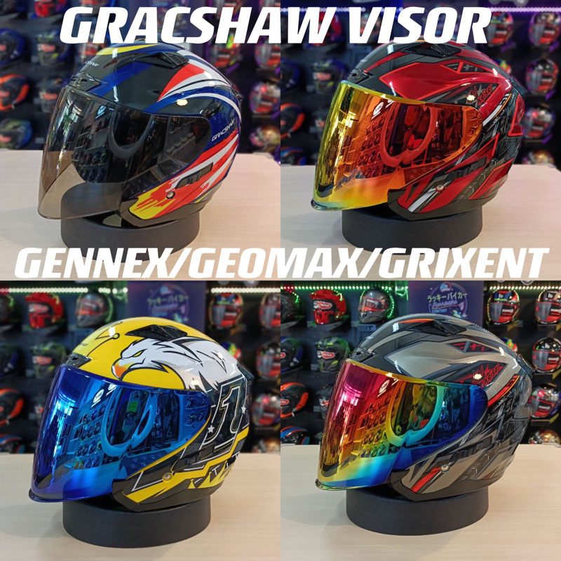 Gracshaw Helmet Visor Siang Malam For Gennex Geomax Grixent Seriers ...