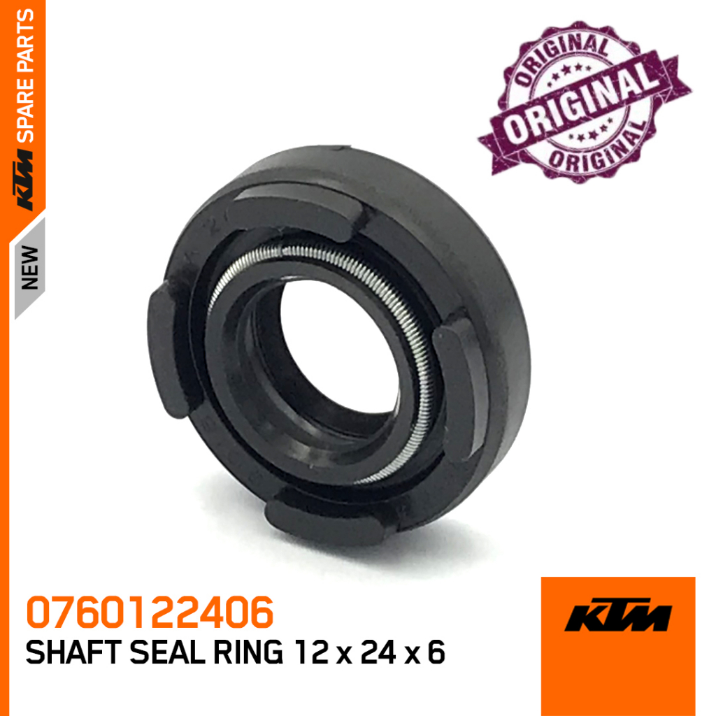 0760122406 KTM SHAFT SEAL RING 12X24X6 200 250 390 DUKE RC MOTORCYCLE ...