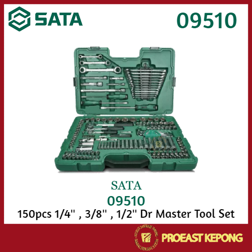 SATA - 09510 150pcs SOCKET WRENCH SET / TOOL SET / TORX / WRENCH / SATA ...