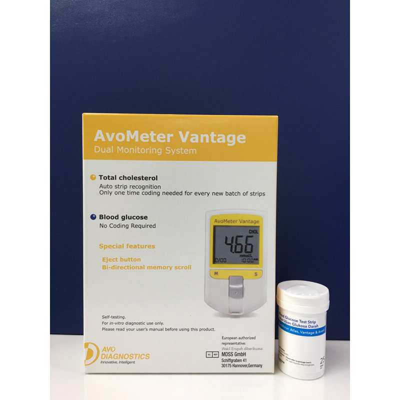 Avometer Vantage Dual Monitoring System (blood glucose,cholesterol ...
