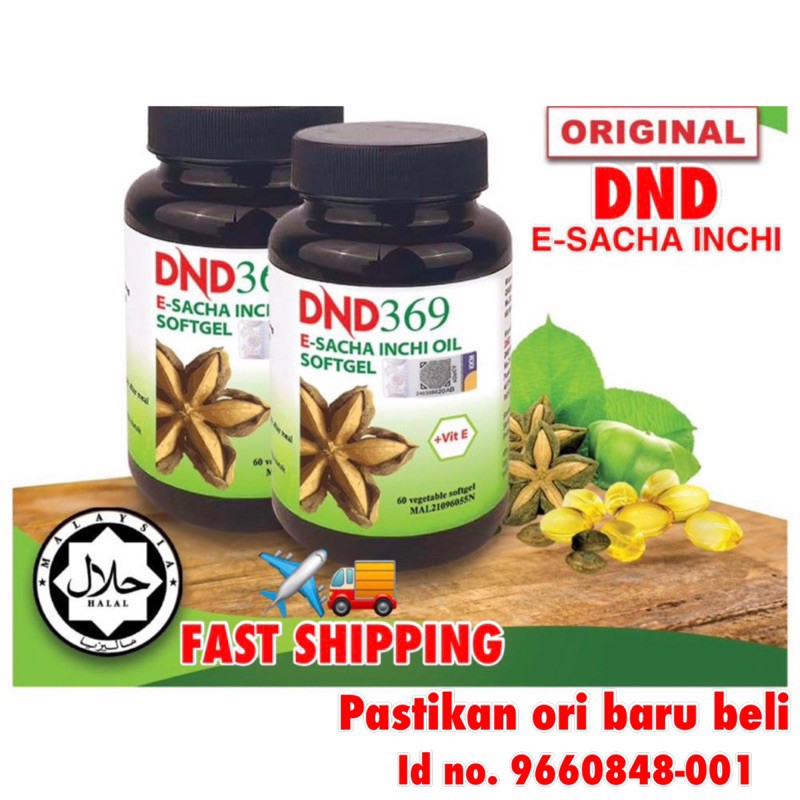 DND 369 E-SACHA INCHI OIL SOFTGEL (1 BOTOL /60 BIJI) | Shopee Malaysia