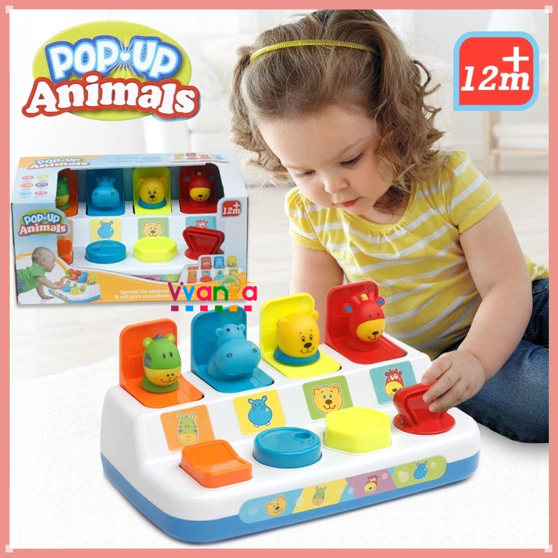 VVANKA [From KL] Baby Pop Up Whack a Mole Toy Learning Infant Toys for ...