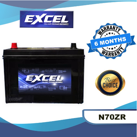 EXCEL N70ZR MAINTENANCE FREE BATTERY (4X4) Car Battery for FORD Ranger ...