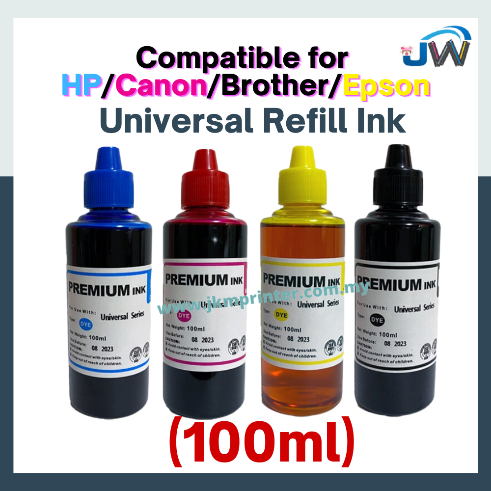 Printer Ink Refill Ink Universal Refill Ink CISS Black Cyan Magenta ...