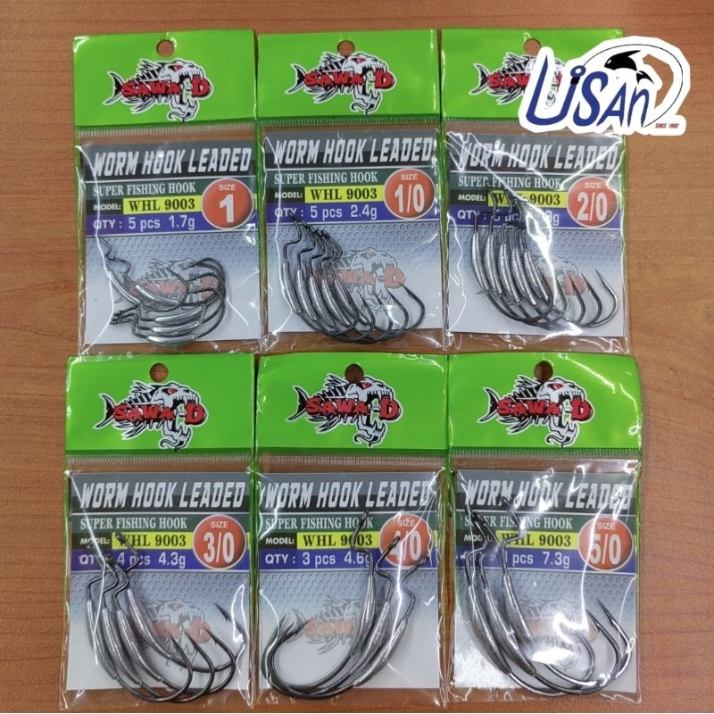 SAWA-D Worm Hook Leader SB HOOK | Shopee Malaysia