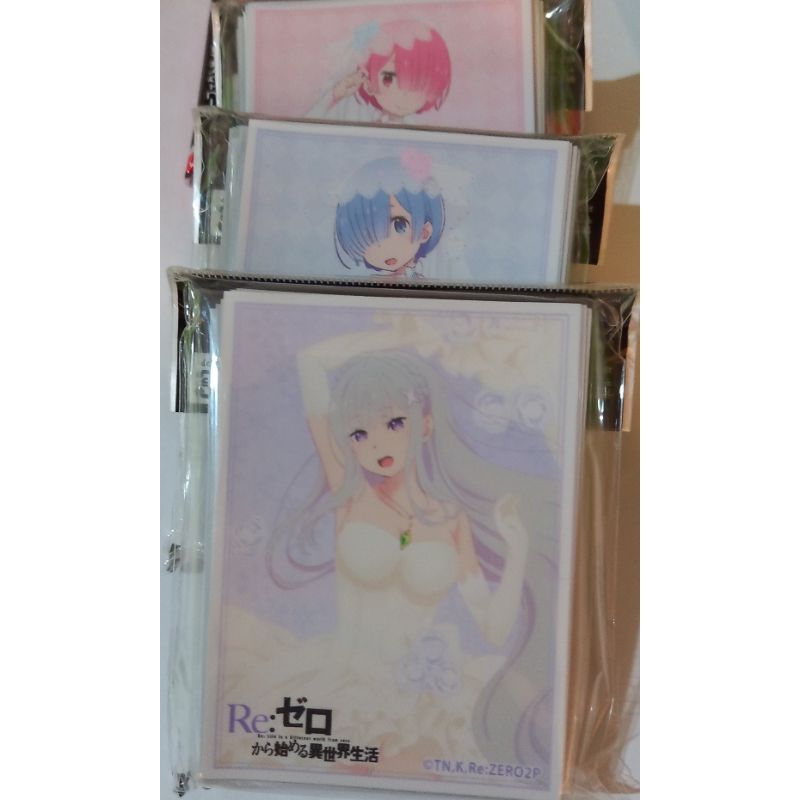 Curtain Damashii Rezero Emilia Rem Ram card sleeve | Shopee Malaysia