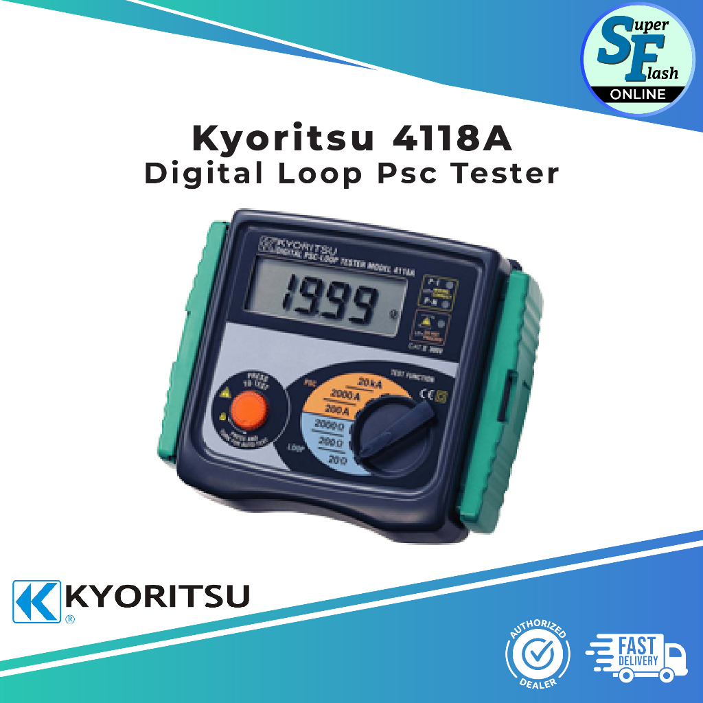 Kyoritsu 4118A Digital Loop / Psc Tester | Shopee Malaysia