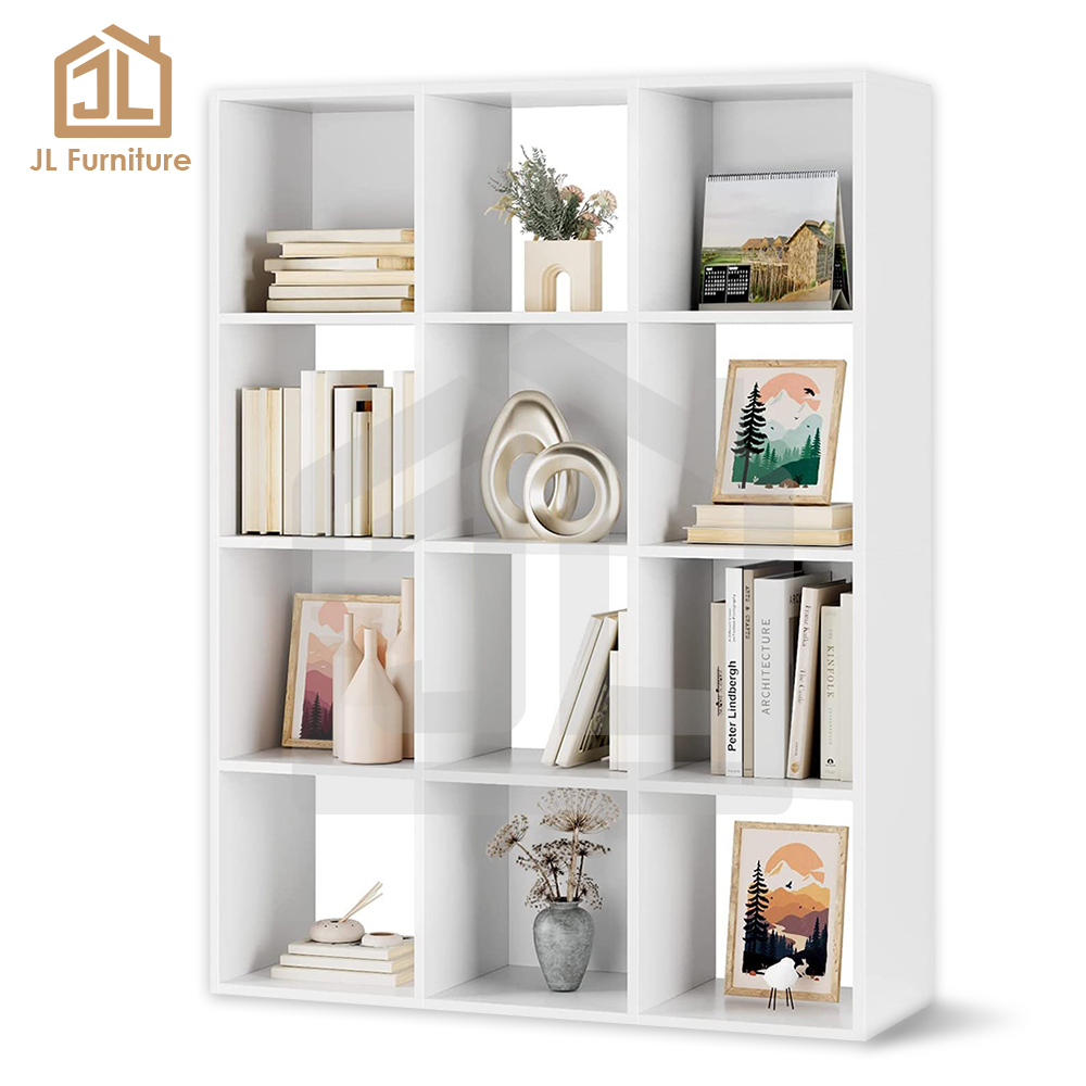 JL Furniture 12 Compartments Multipurpose Storage Book Shelf File ...