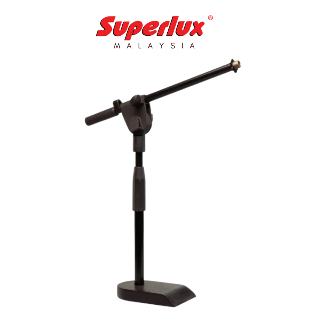 SUPERLUX MTS014 TABLE TOP BOOM MICROPHONE MIC STAND 30-45 cm (H ...