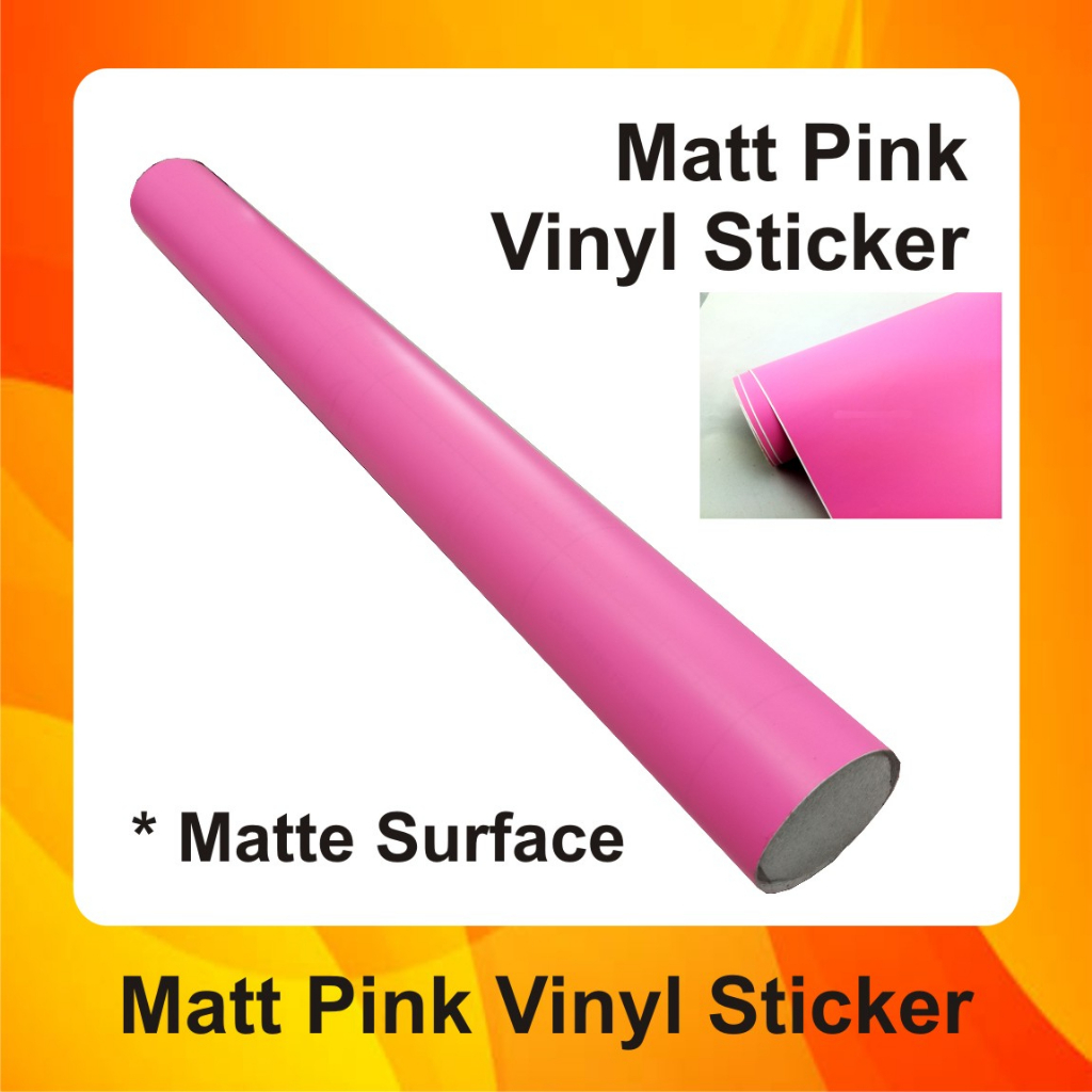 Matte Pink Vinyl Sticker / Balloon Sticker / Wall Sticker / Car Sticker ...