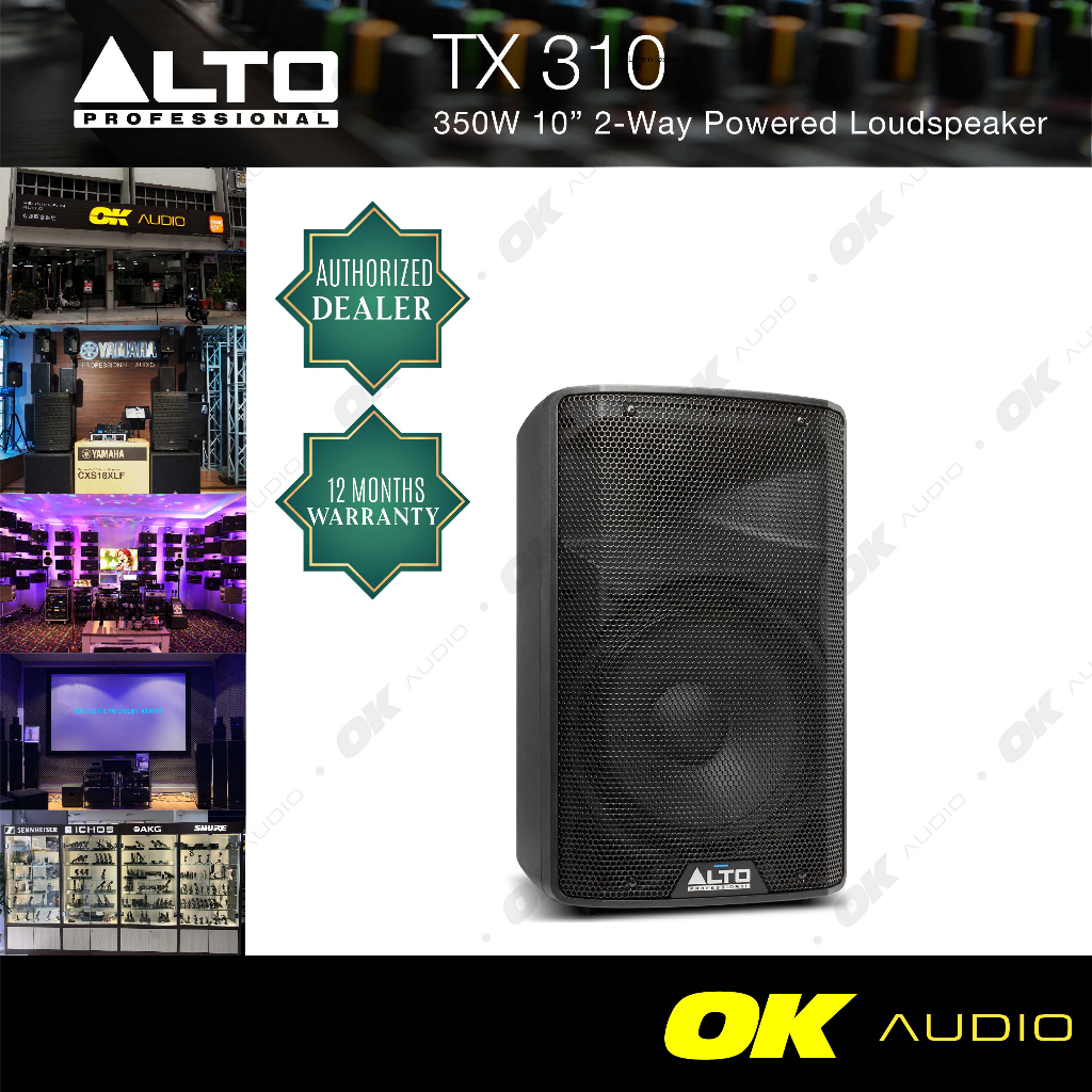 Alto TX310 10" 2-Way Powered Loudspeaker ( TX-310 / TX 310 ) | Shopee ...