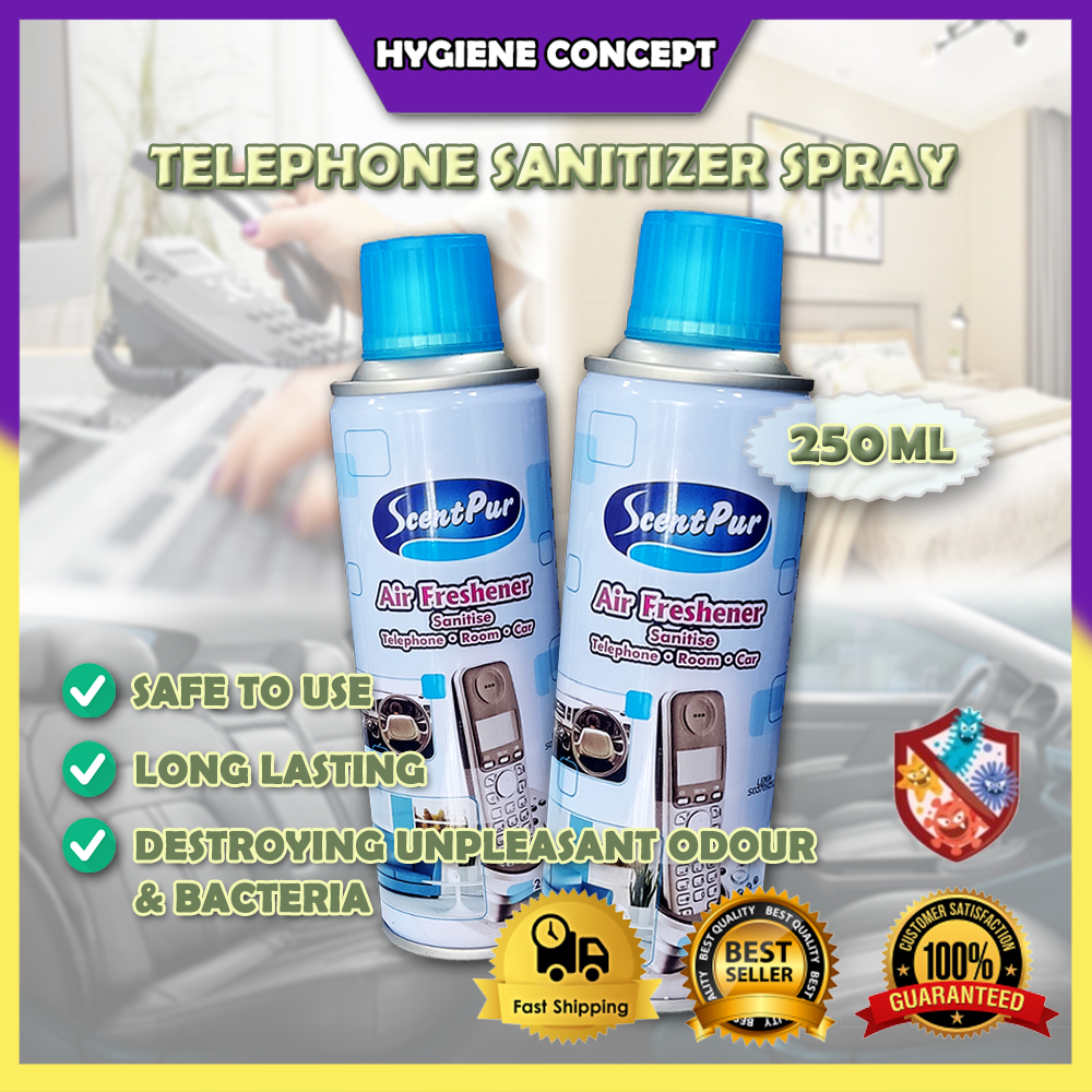 250ml Pewangi Telephon Bilik Kereta / Air Freshener Sanitise for ...