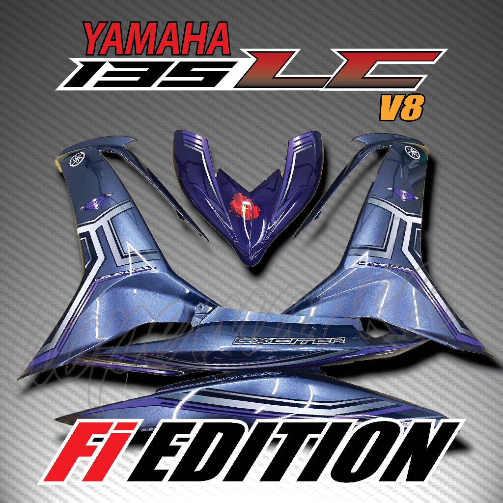 STRIPE MOTOR YAMAHA LC135 V8 Fi CUSTOM BODY COVER STRIPE STICKER ...