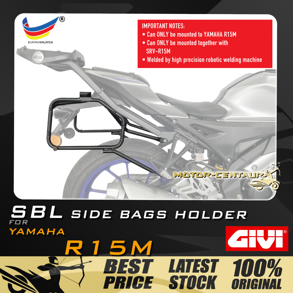 SET KOMBO KOTAK/BOX GIVI E22N,E23N SIDE CASES + SBL SIDEBAGS HOLDER ...