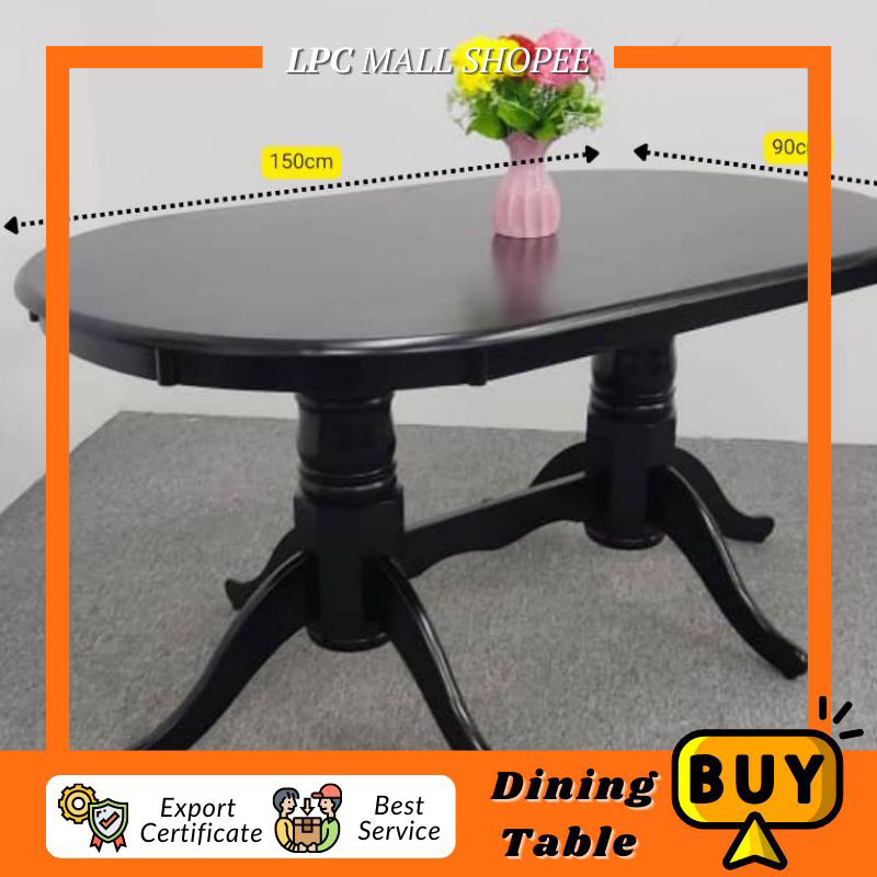 LPC MALL Round Dining Table 3x5”& 3ft & 3.5” &4ft /Laminate Mable Round ...