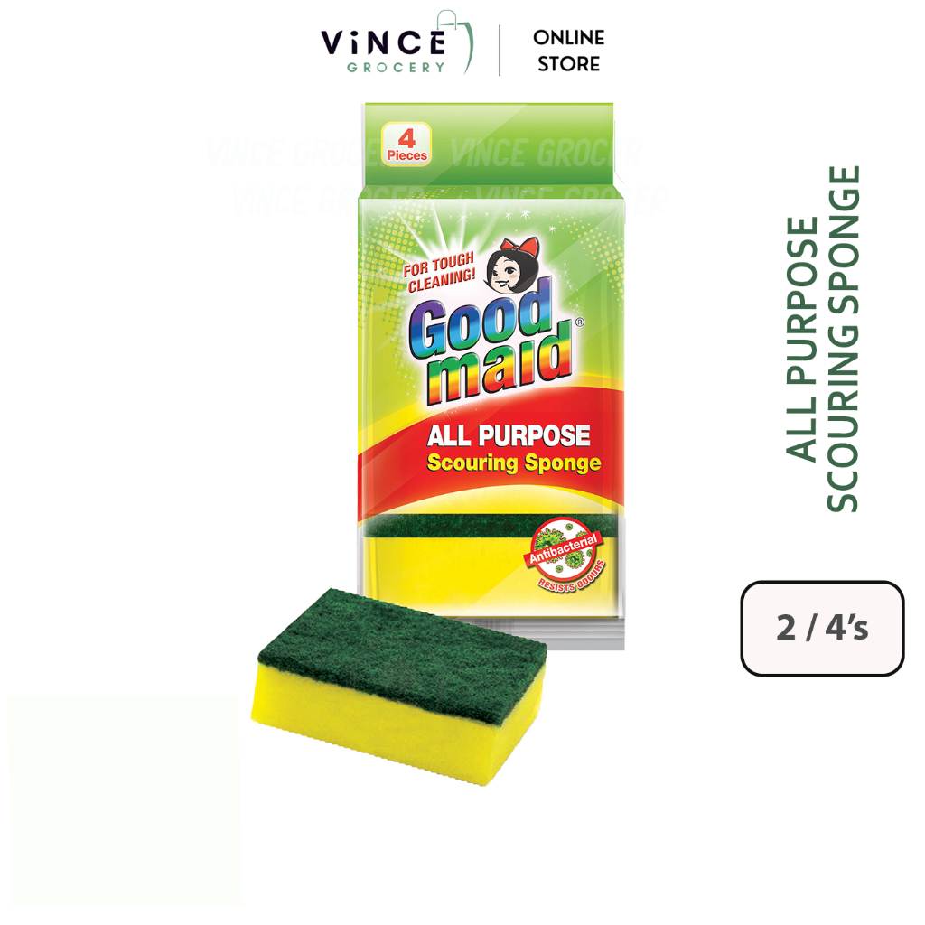 GOOD MAID All Purpose Scouring Sponge | 2's & 4's | Shopee Malaysia