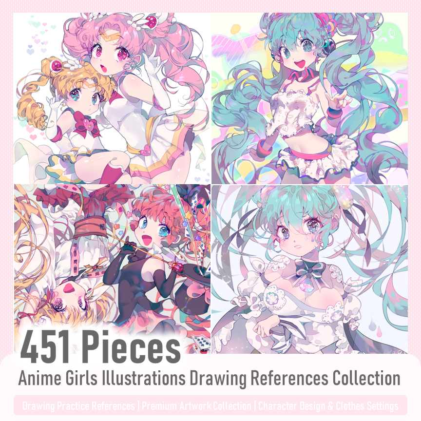 🔥 Drawing References Illustration - Anime Girls Illustrations ...