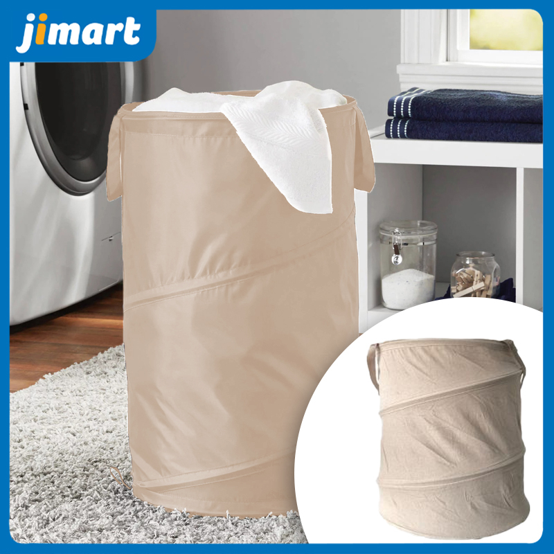 Jimart Linen Laundry Basket Cloth Fold Bag Storage Clothes / Beg Dobi ...
