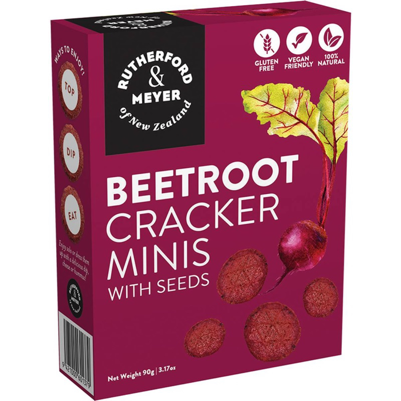 Rutherford & Meyer Beetroot Cracker Minis With Seeds 90g | Shopee Malaysia