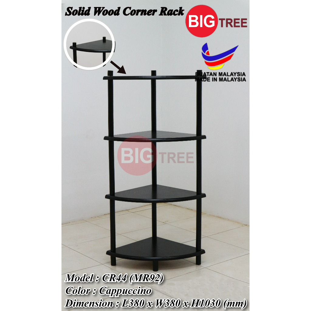 Big Tree Wooden Corner Shelves / Book Shelf / Display Rack / Corner ...