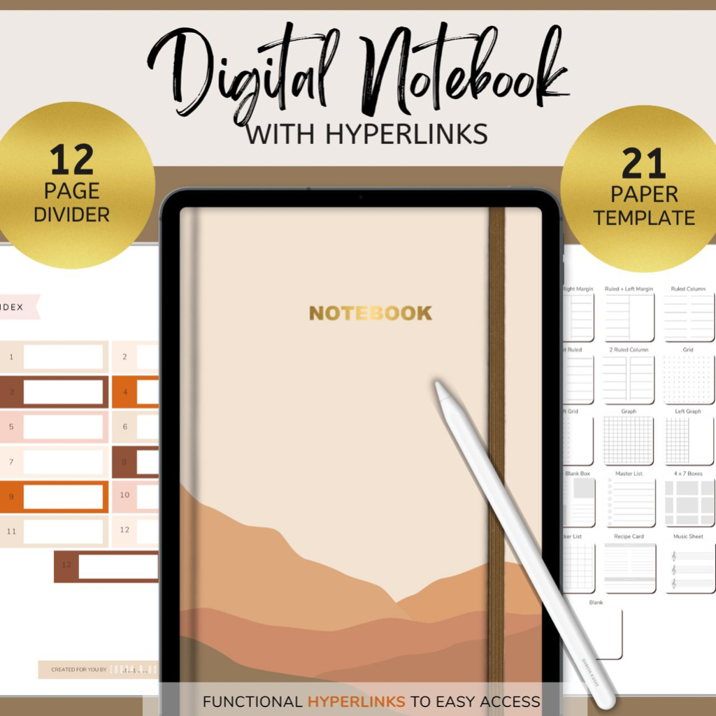 Digital Notebook Student Journal Planner PDF Goodnotes / Notability ...